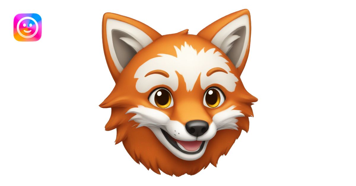 fox smiling emoji | AI Emoji Generator