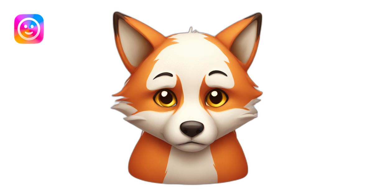sad fox emoji | AI Emoji Generator