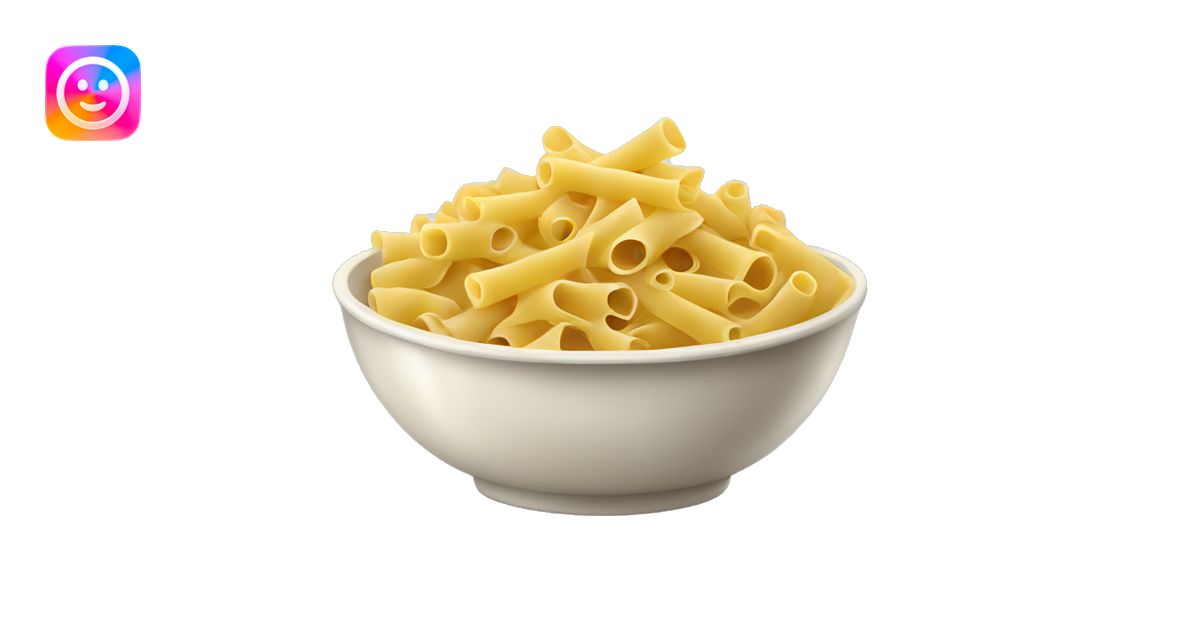 Bowl of pasta emoji | AI Emoji Generator