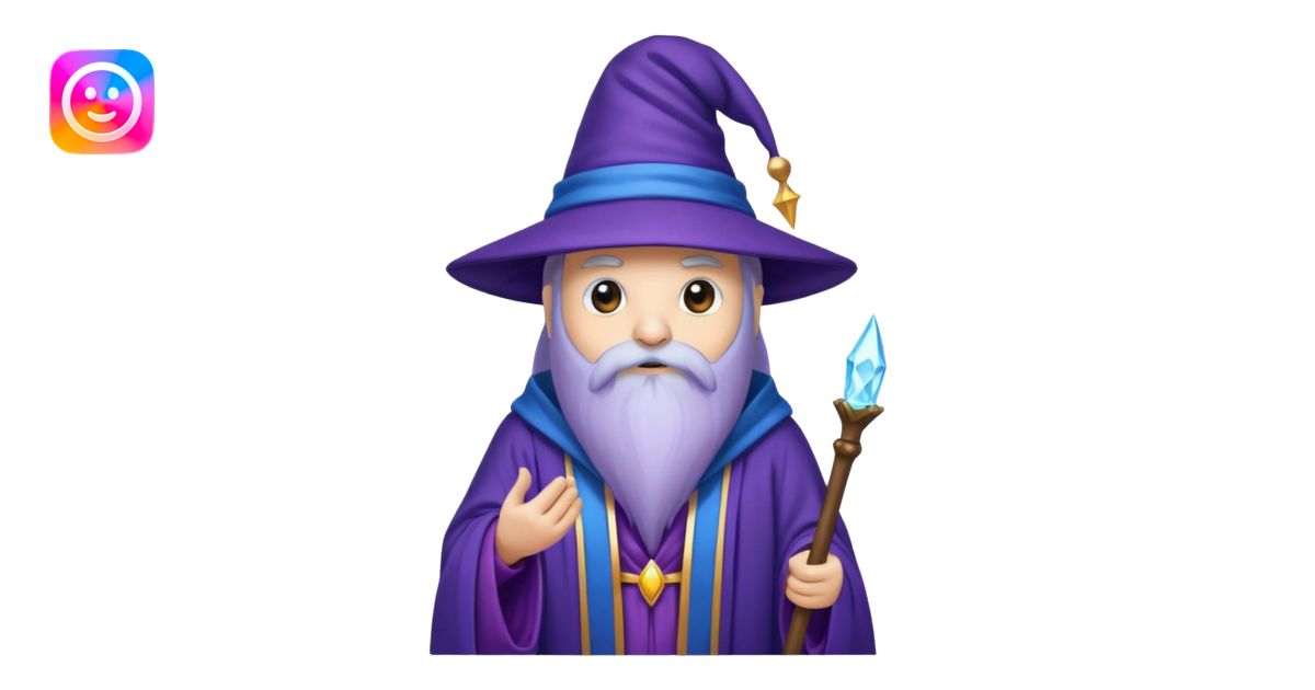 Penguin Wizard emoji | AI Emoji Generator