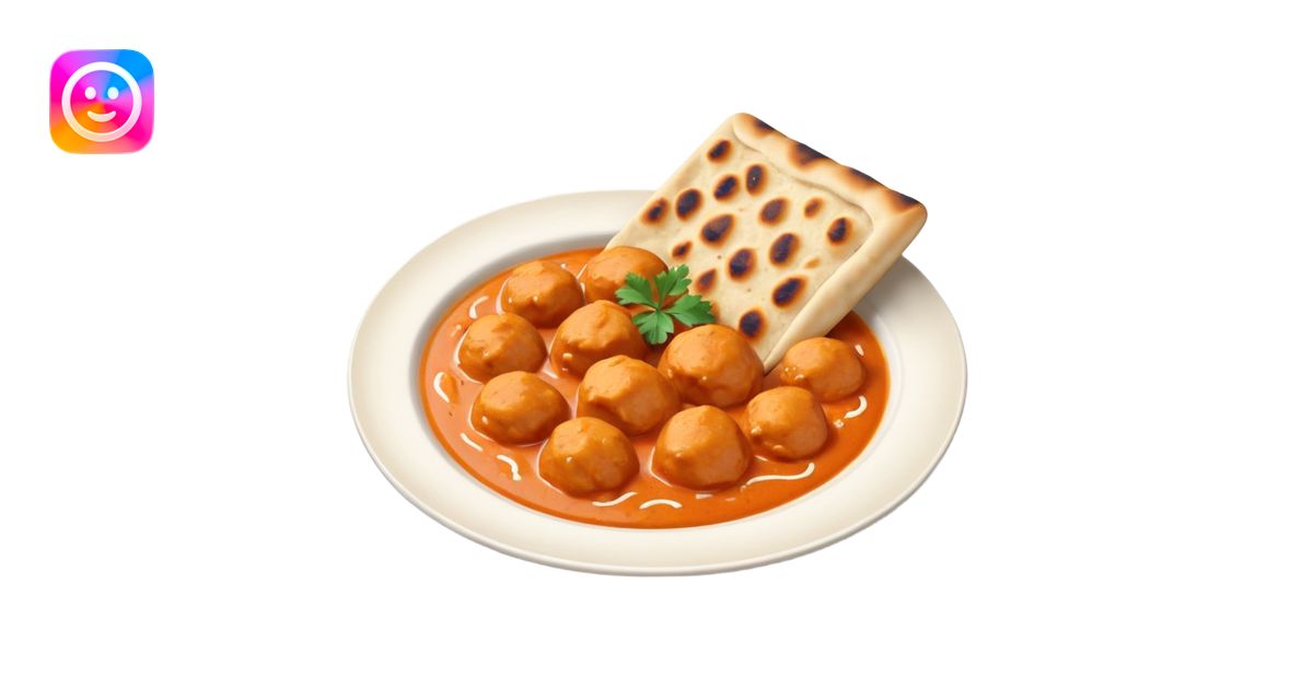 butter chicken and naan bread emoji | AI Emoji Generator