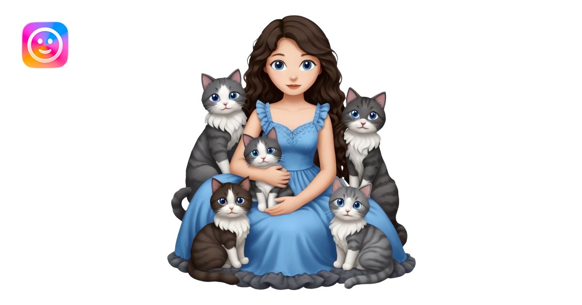 detailed realistic looking a dark grey and white cat regally sitting ...