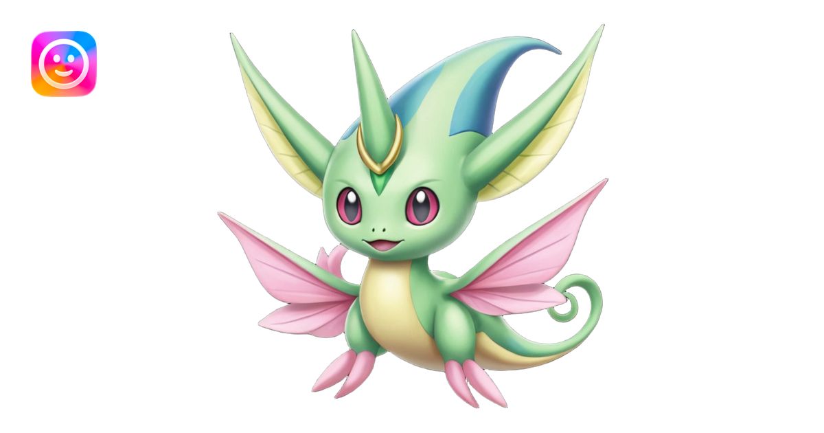 Cresselia-Celebi-Virizion-Palkia-fusion emoji | AI Emoji Generator