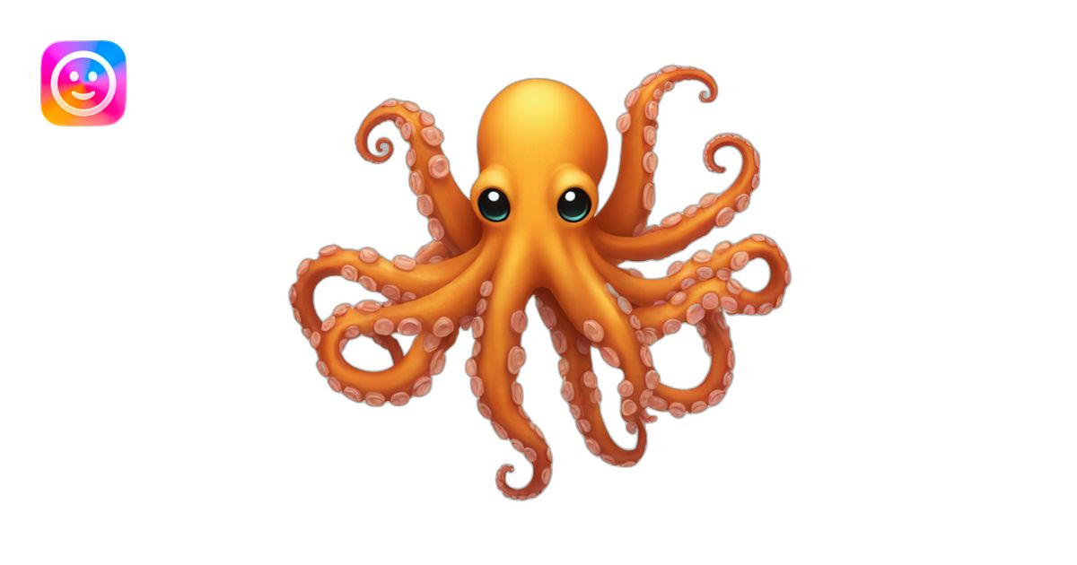 Octopus-energy emoji | AI Emoji Generator