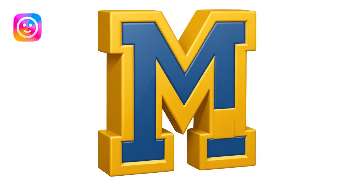 make an emoji of the michigan logo emoji | AI Emoji Generator
