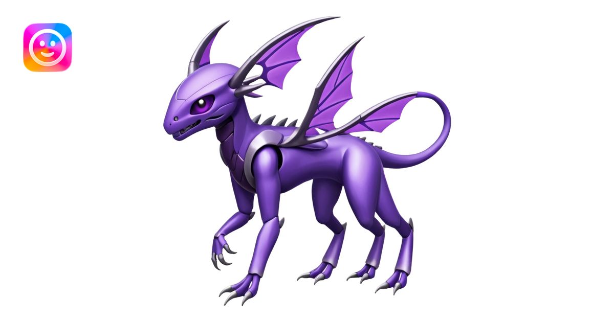 Genesect-Miraidon-Lunala-Fakémon-hybrid-creature (full body) emoji | AI ...