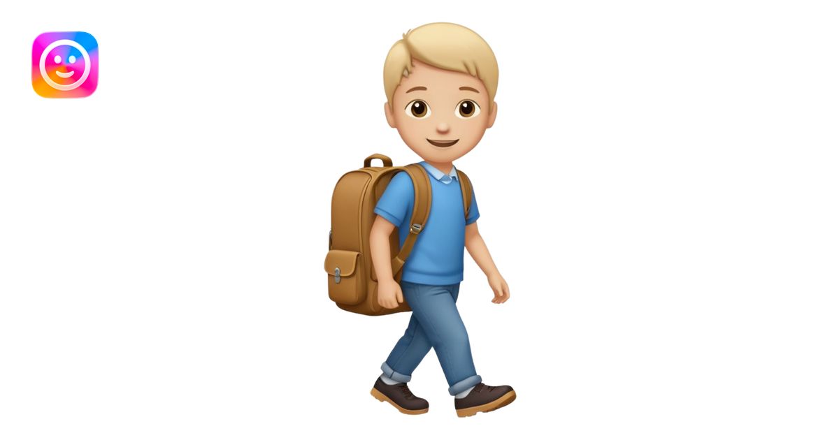 Picture → Child with school bag going to school Label → “I go to school ...