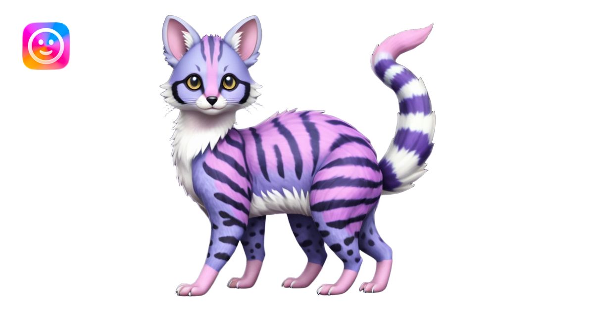 Beautiful fluffy elegant spotted dotted thick puffy hyper-realistic ...