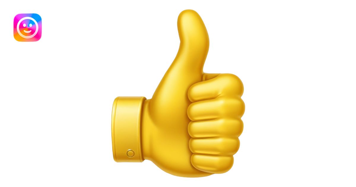 thumbs up emoji, positive and bold emoji | AI Emoji Generator