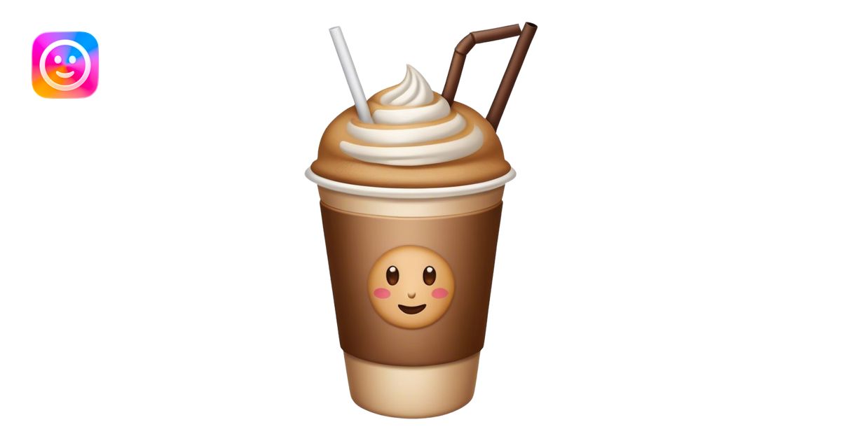 cup of coffee with a straw emoji | AI Emoji Generator