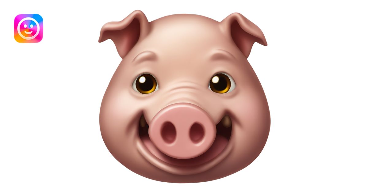 Roasted pig head emoji | AI Emoji Generator