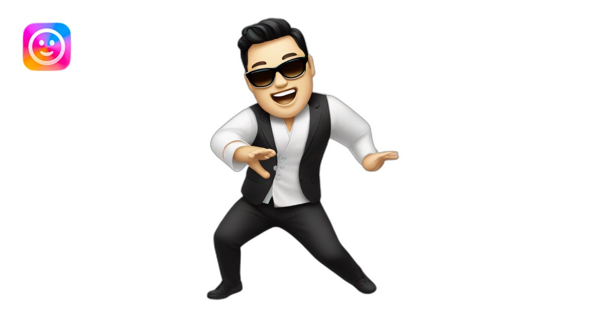 Psy Gangnam style emoji | AI Emoji Generator