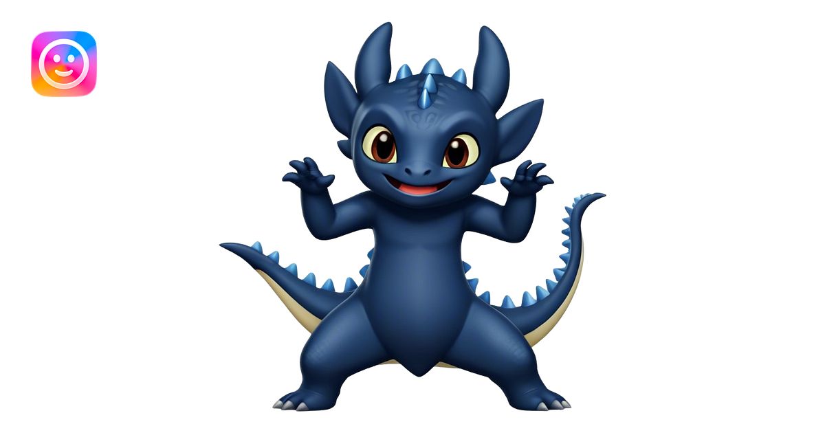 Toothless dancing même emoji | AI Emoji Generator