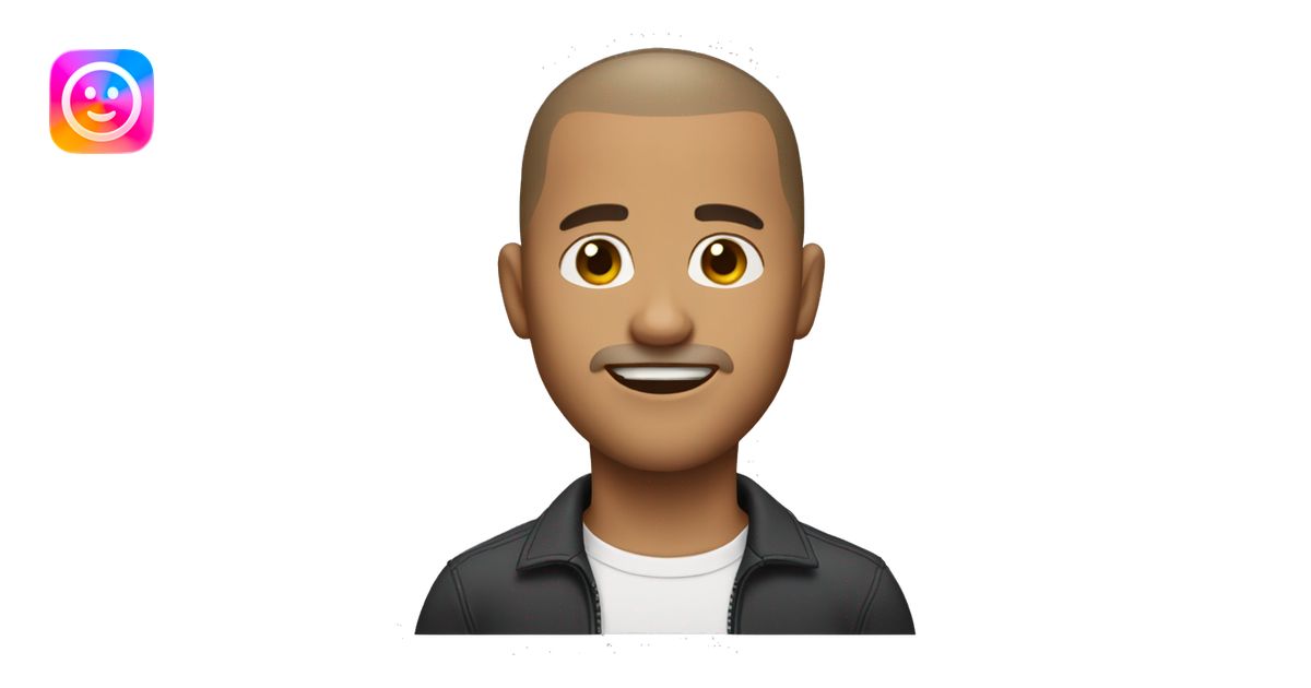 man with buzz cut and facial hair drooling emoji | AI Emoji Generator