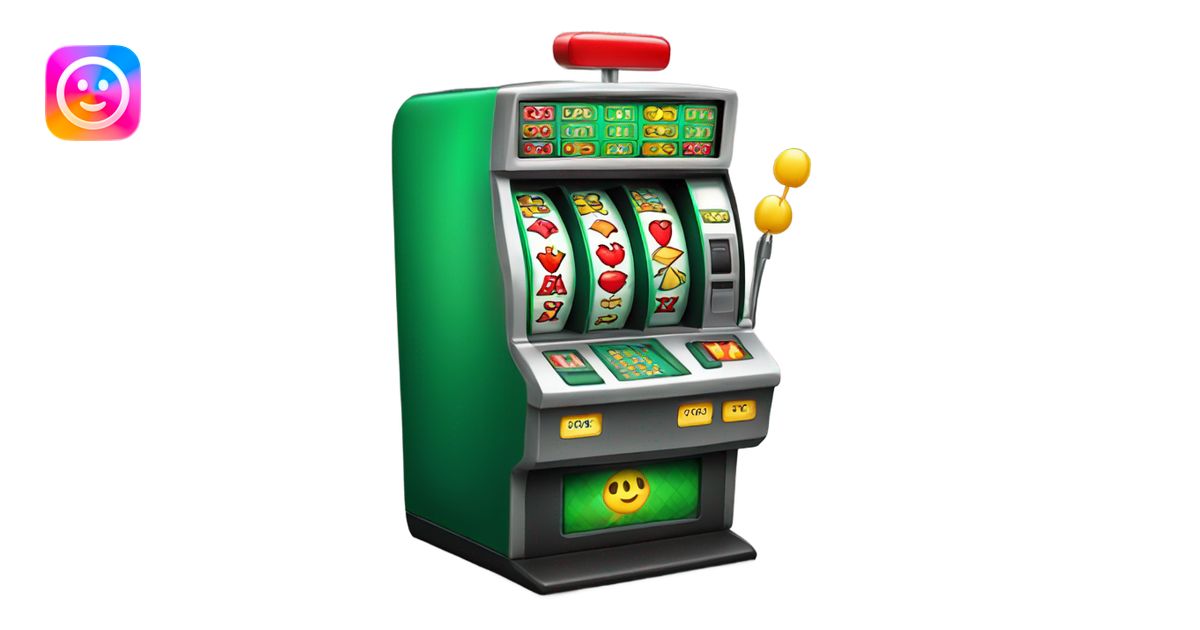 Slot machine with green check marks as the winning lines emoji | AI ...