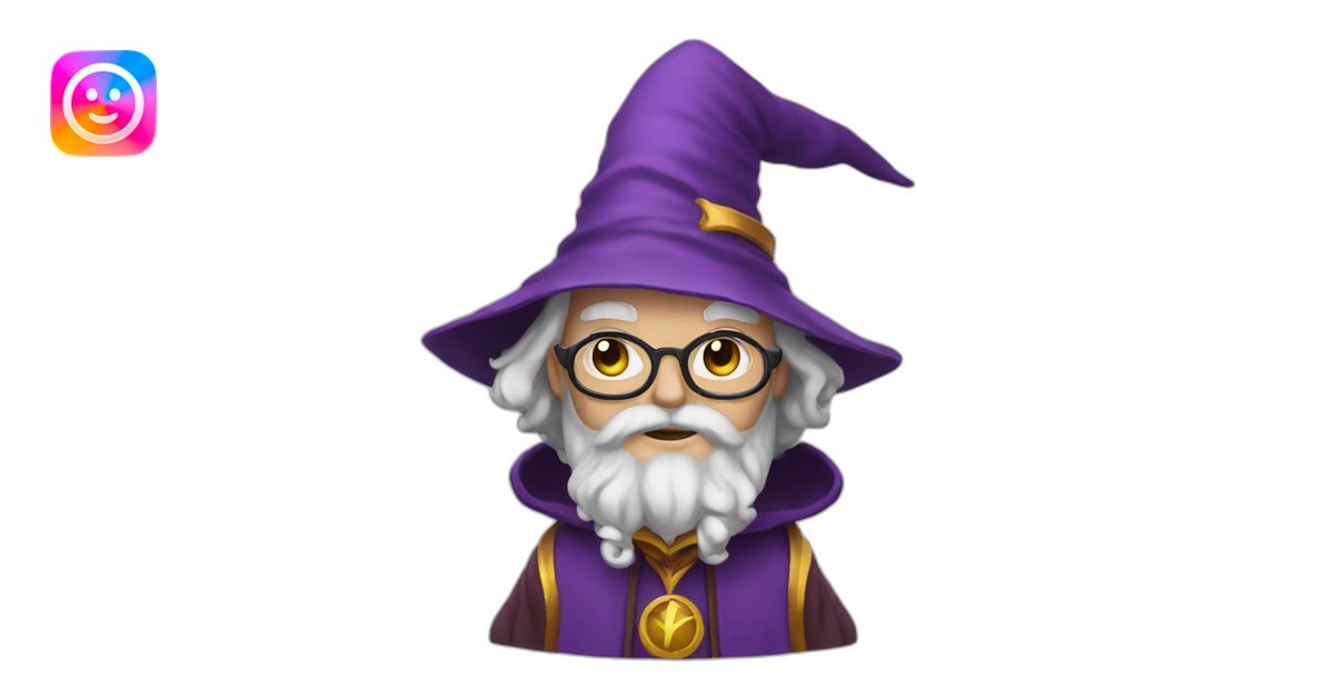 fabulous wizard emoji | AI Emoji Generator