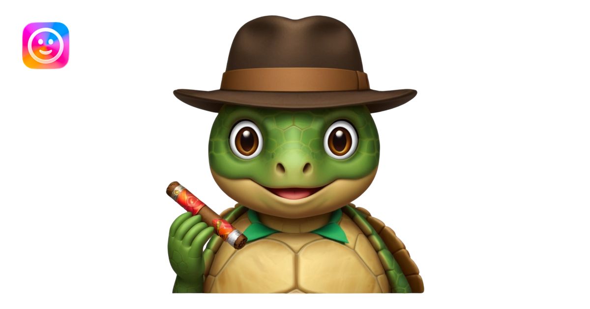 turtle gangster emoji | AI Emoji Generator