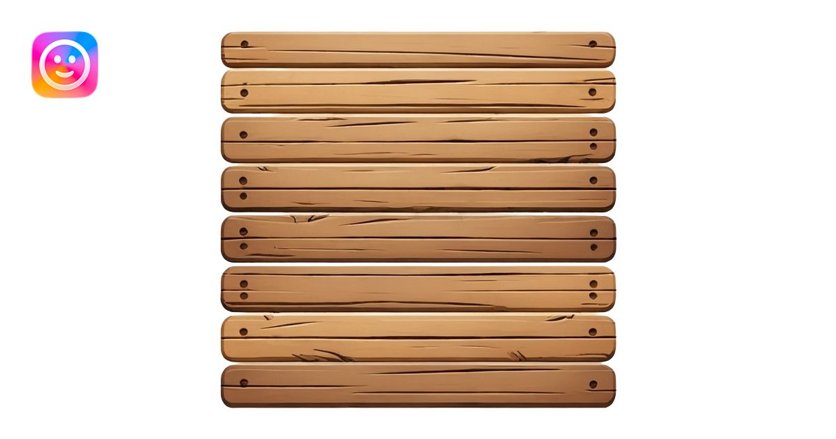 1 wooden plank emoji | AI Emoji Generator