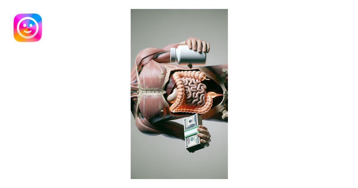 corpo umano anatomico con intestino umano anatomico realistico in ...