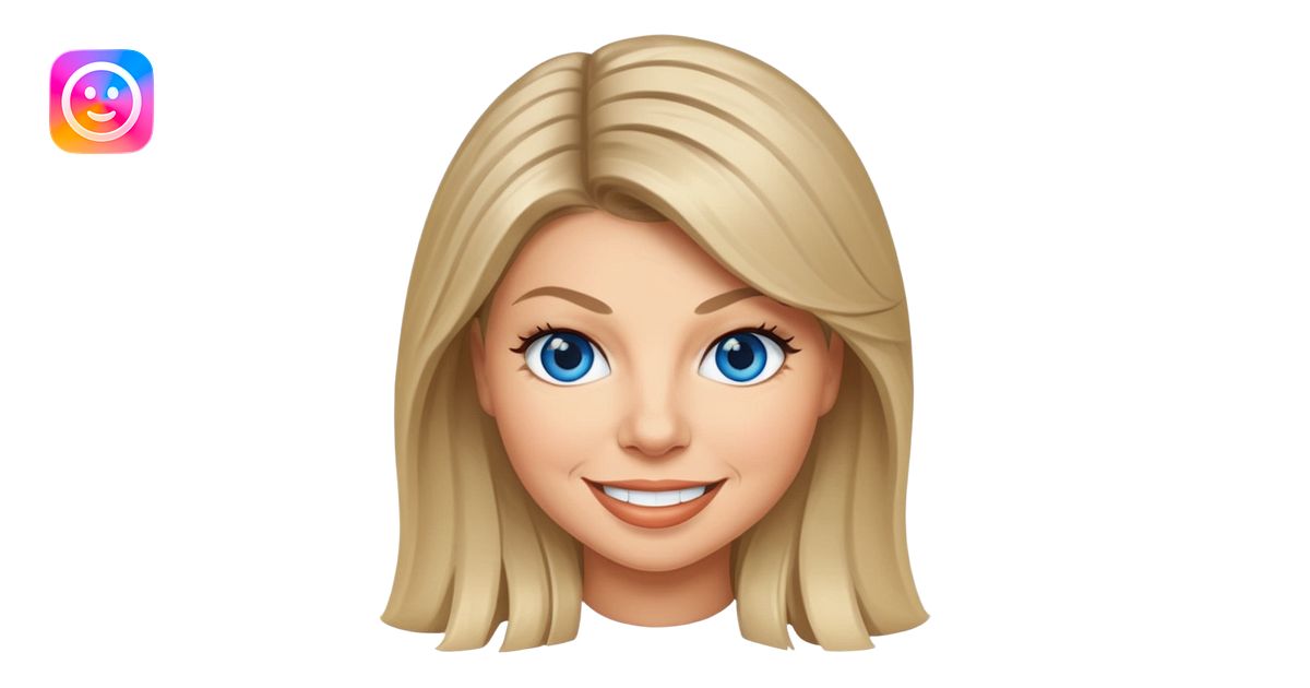 Fergie with blue eyes emoji | AI Emoji Generator