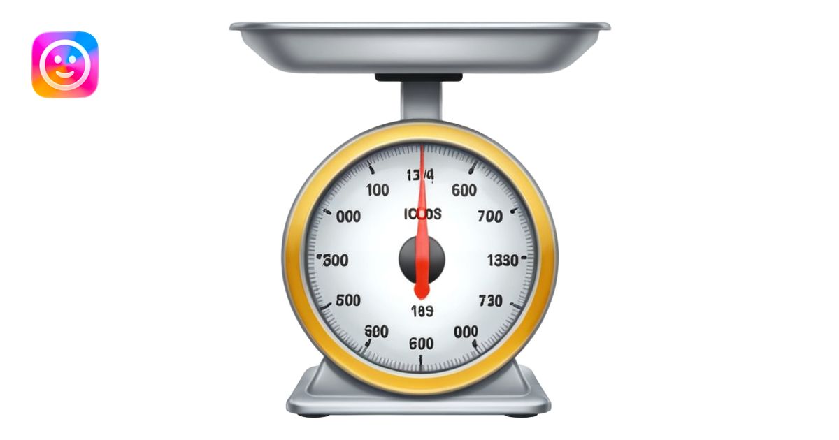 I need a photo of the scale. emoji | AI Emoji Generator