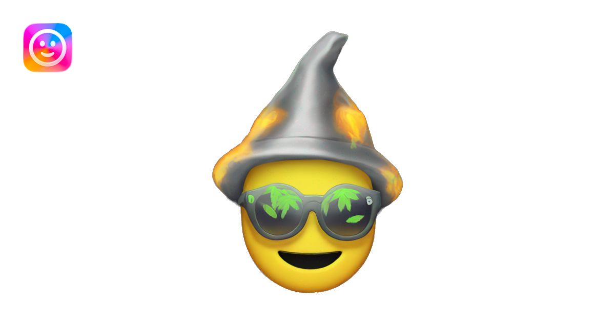 420 neon raving smoking dancing hemp leaves emoji | AI Emoji Generator