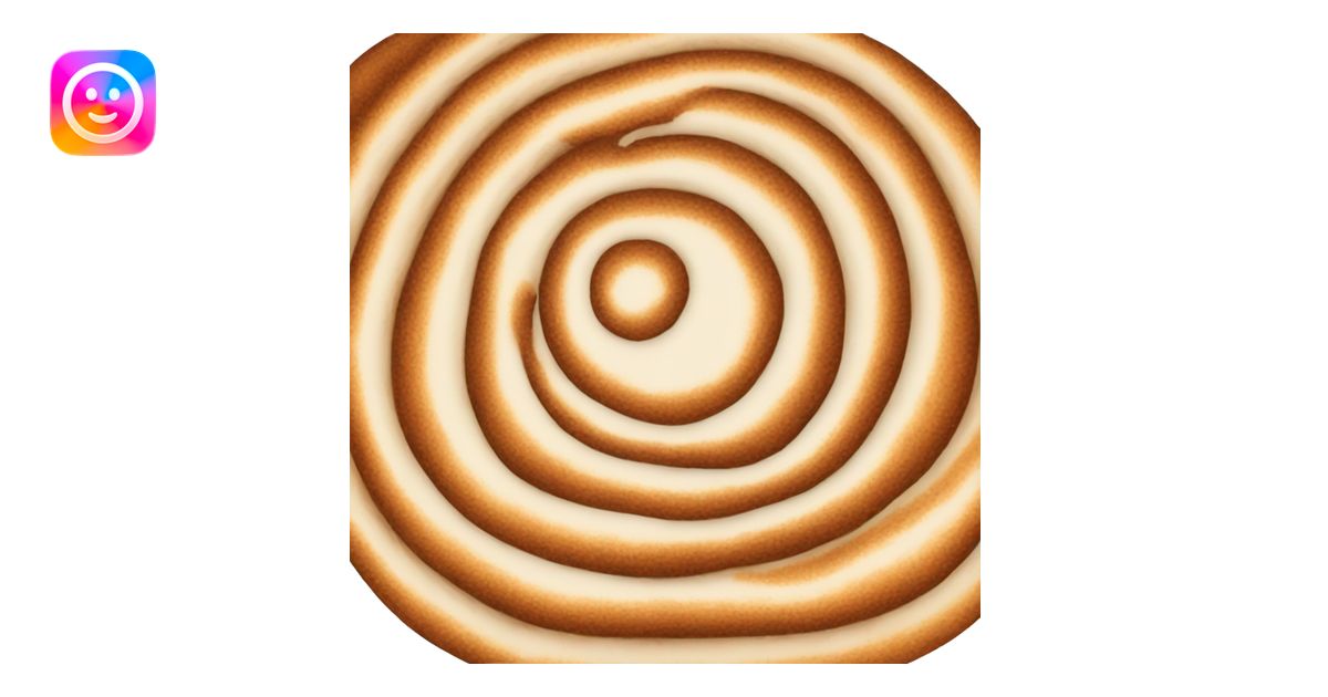 Cinnamon swirl emoji | AI Emoji Generator