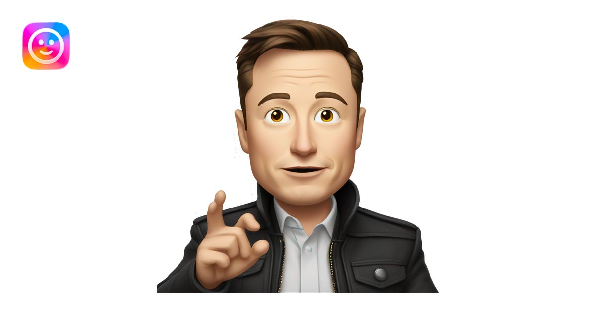 Elon Musk in a "why" pose, holding up his hands emoji | AI Emoji Generator