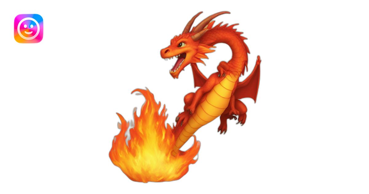 Fire Dragon emoji | AI Emoji Generator