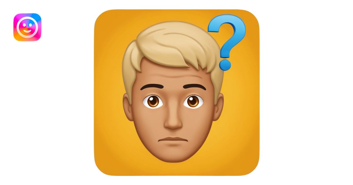 thinking men head and top question mark pop emoji | AI Emoji Generator