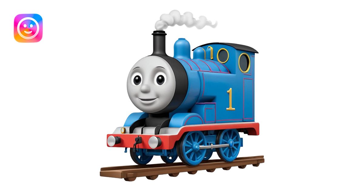 Thomas the tank engine 2d side emoji emoji | AI Emoji Generator