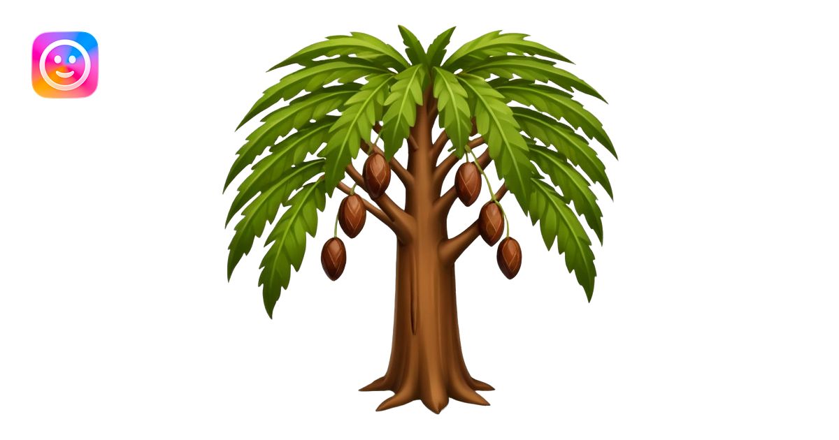 Dates tree emoji | AI Emoji Generator