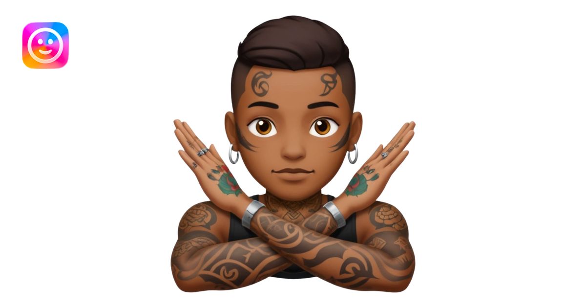 tattooed folk tattoo artist emoji | AI Emoji Generator
