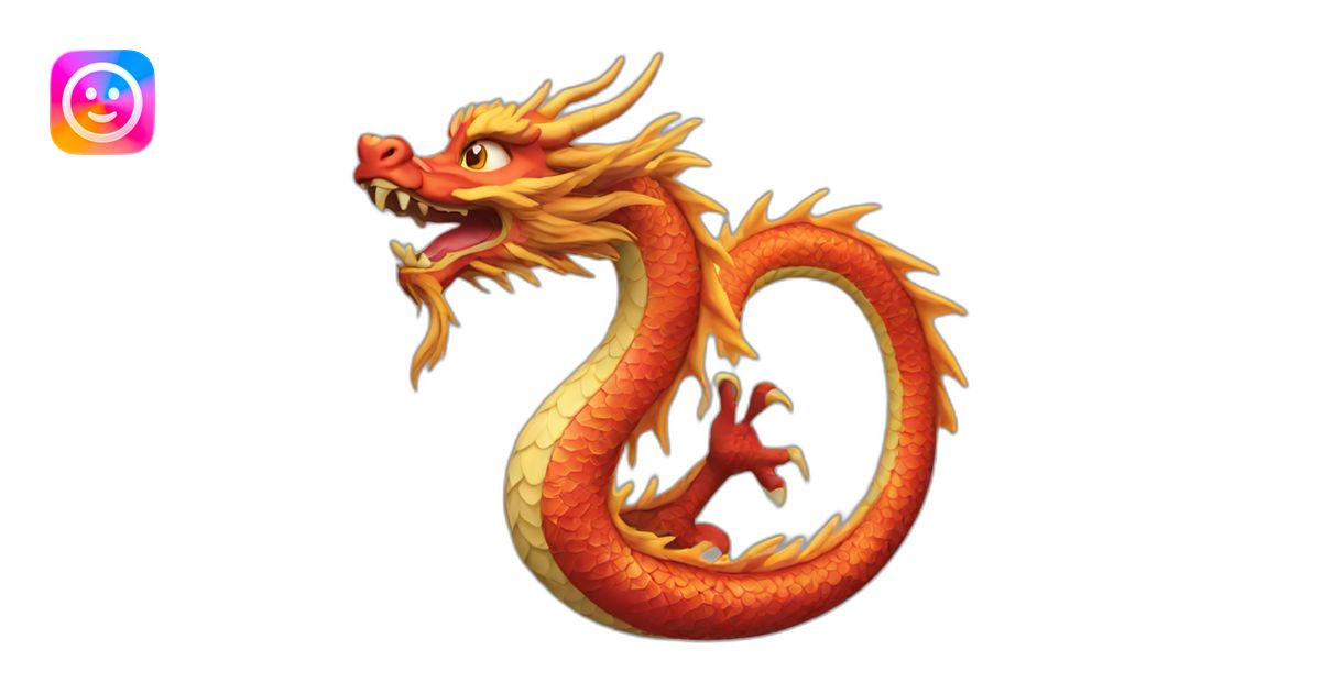 Chinese Dragon emoji | AI Emoji Generator