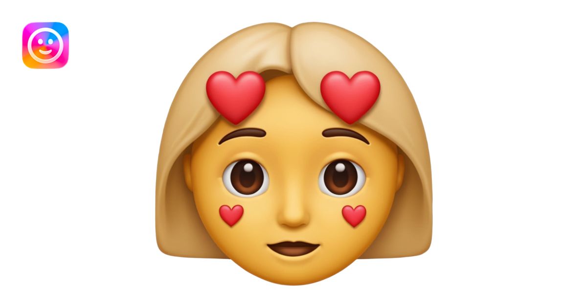 Shaking face emoji with hearts instead of eyes emoji | AI Emoji Generator