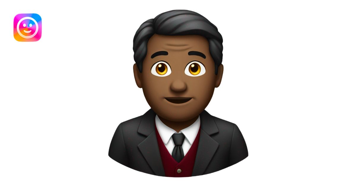 fat banker in dark red velvet suit emoji | AI Emoji Generator