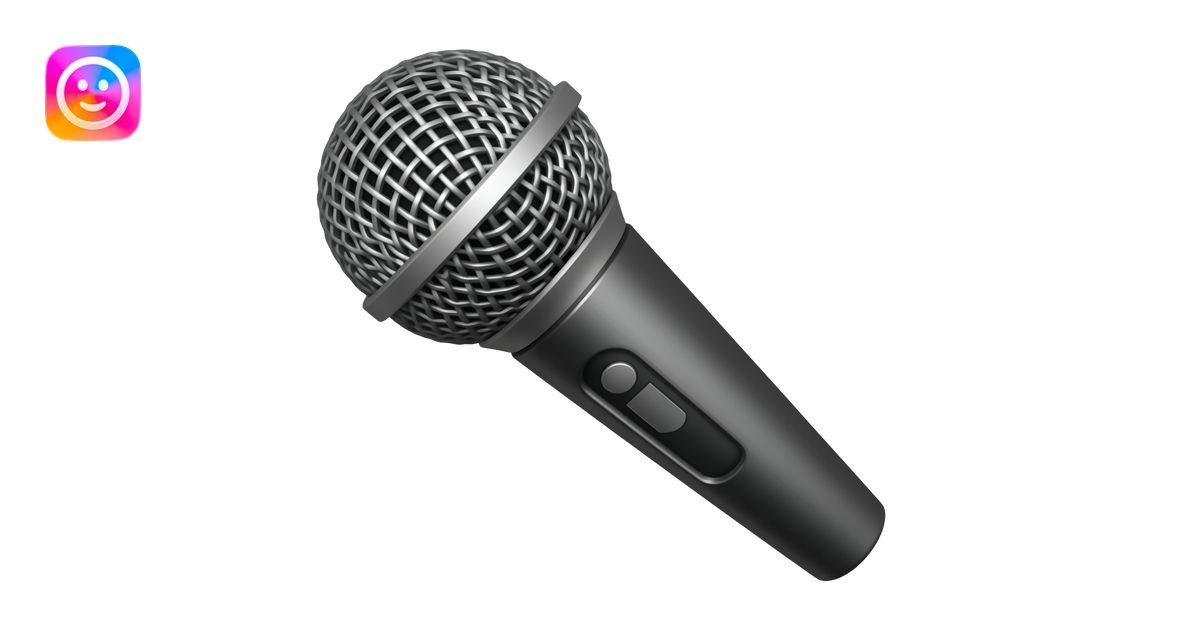 talking microphone emoji | AI Emoji Generator
