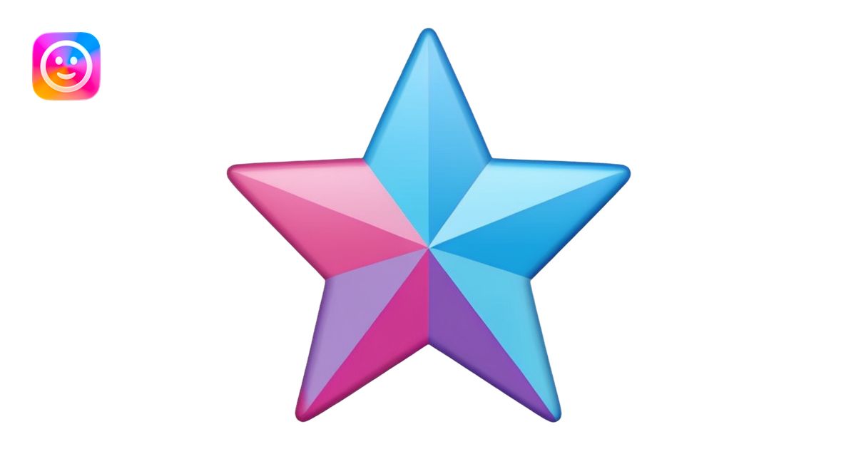 star with trans pride flag colors emoji | AI Emoji Generator
