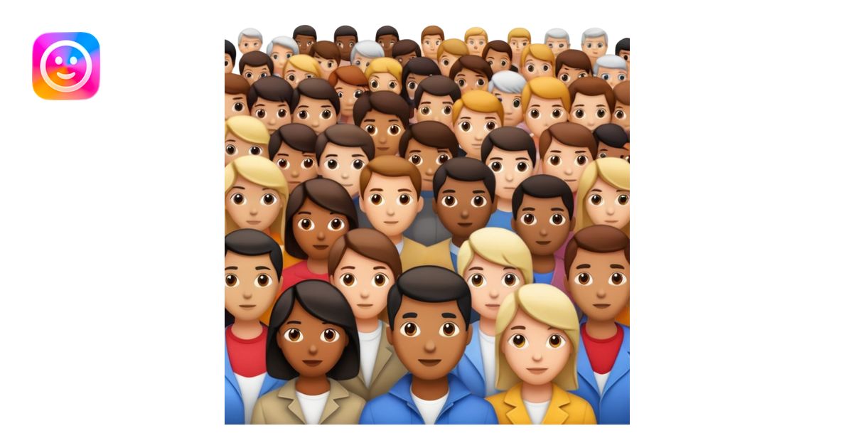 person standing out in a crowd emoji | AI Emoji Generator