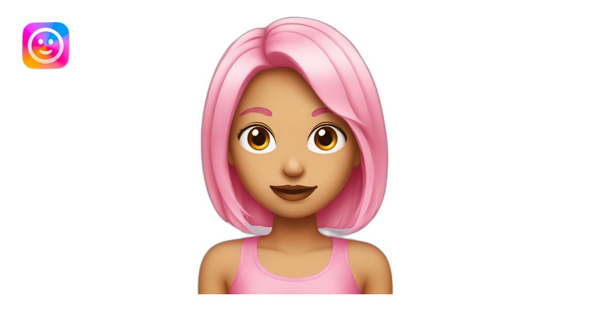 FILLE ROSE emoji | AI Emoji Generator