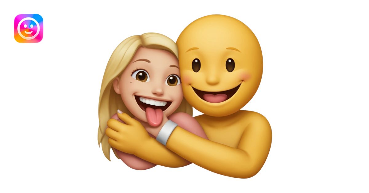 smiley face biting another person’s arm emoji | AI Emoji Generator