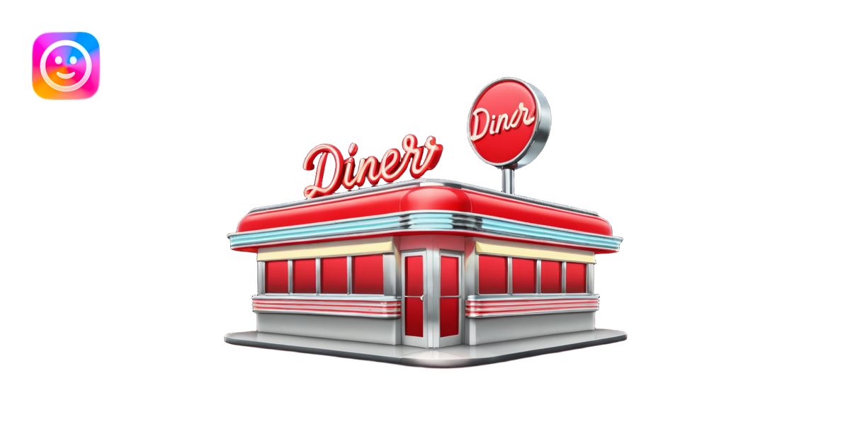 1950s diner exterior emoji | AI Emoji Generator