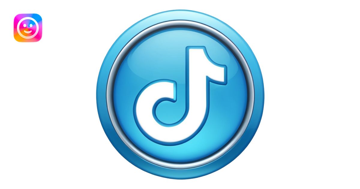 Crea la verificación de tik tok con un bien de color celeste emoji | AI ...
