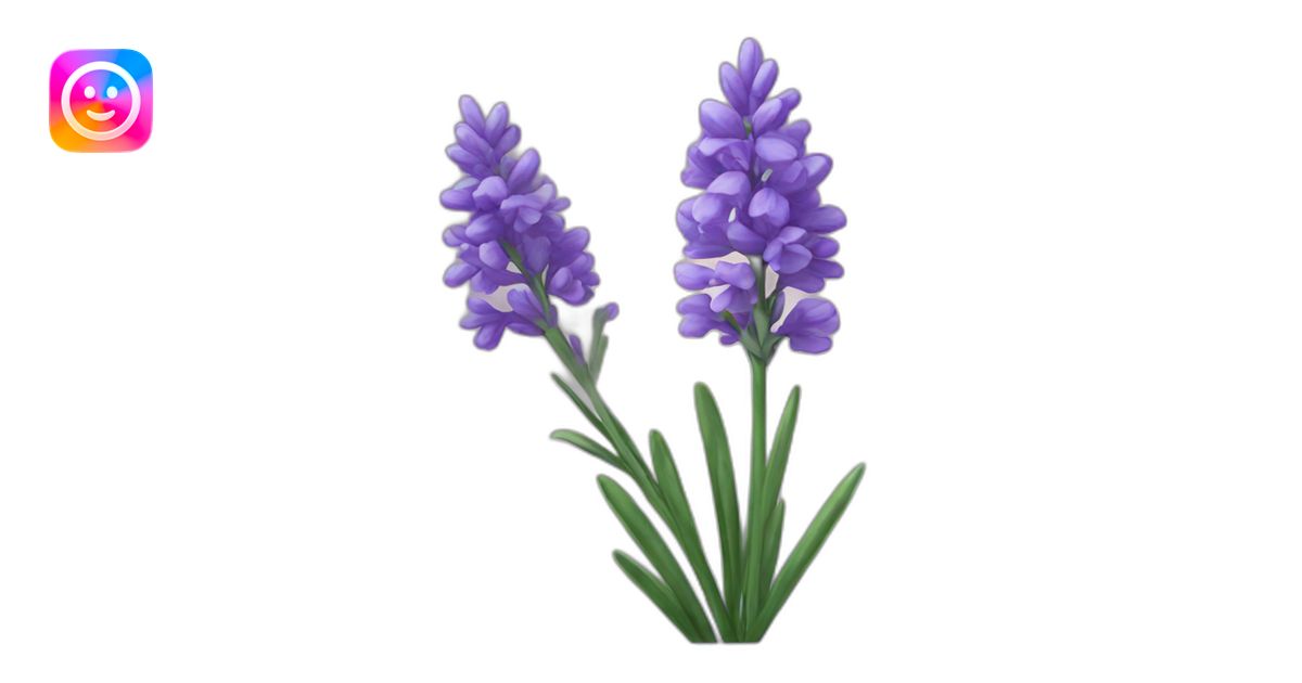 Lavander flower emoji | AI Emoji Generator