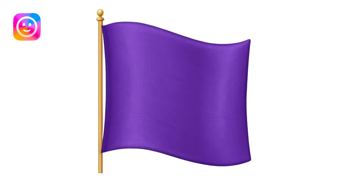 violet flag, Without the stick, only the flag emoji | AI Emoji Generator