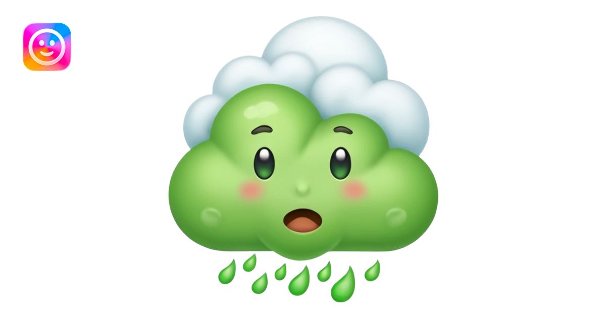 green fart air emoji | AI Emoji Generator