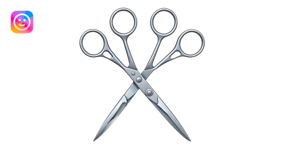 mac os icon cut scissors emoji | AI Emoji Generator