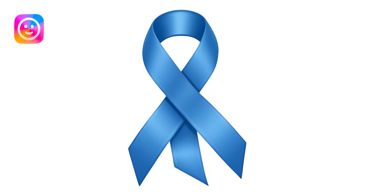 Blue ribbon for diabetes awareness day emoji | AI Emoji Generator