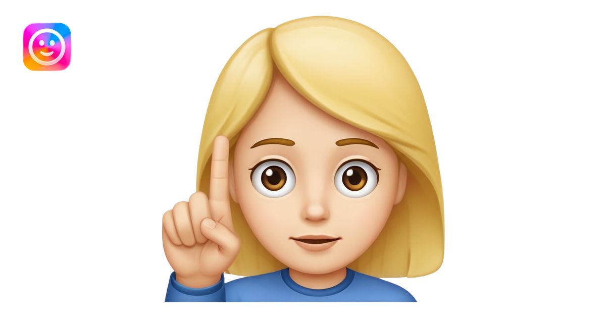 Someone waving their finger no emoji | AI Emoji Generator