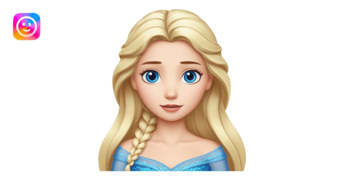 Create a modern Elsa from Frozen. emoji | AI Emoji Generator